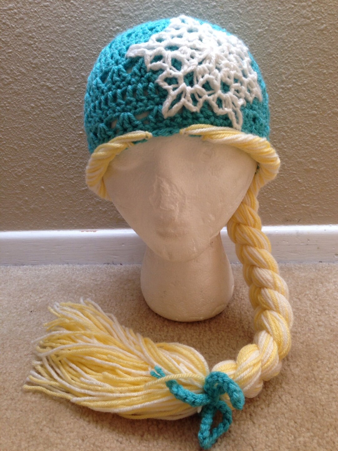 Icey Queen Braided Rapunzel Hat - Etsy