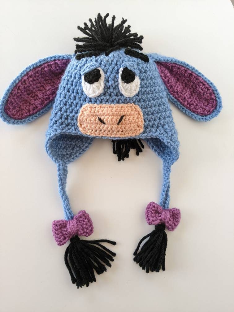 Blue Donkey Crochet Hat Pattern pattern Only - Etsy