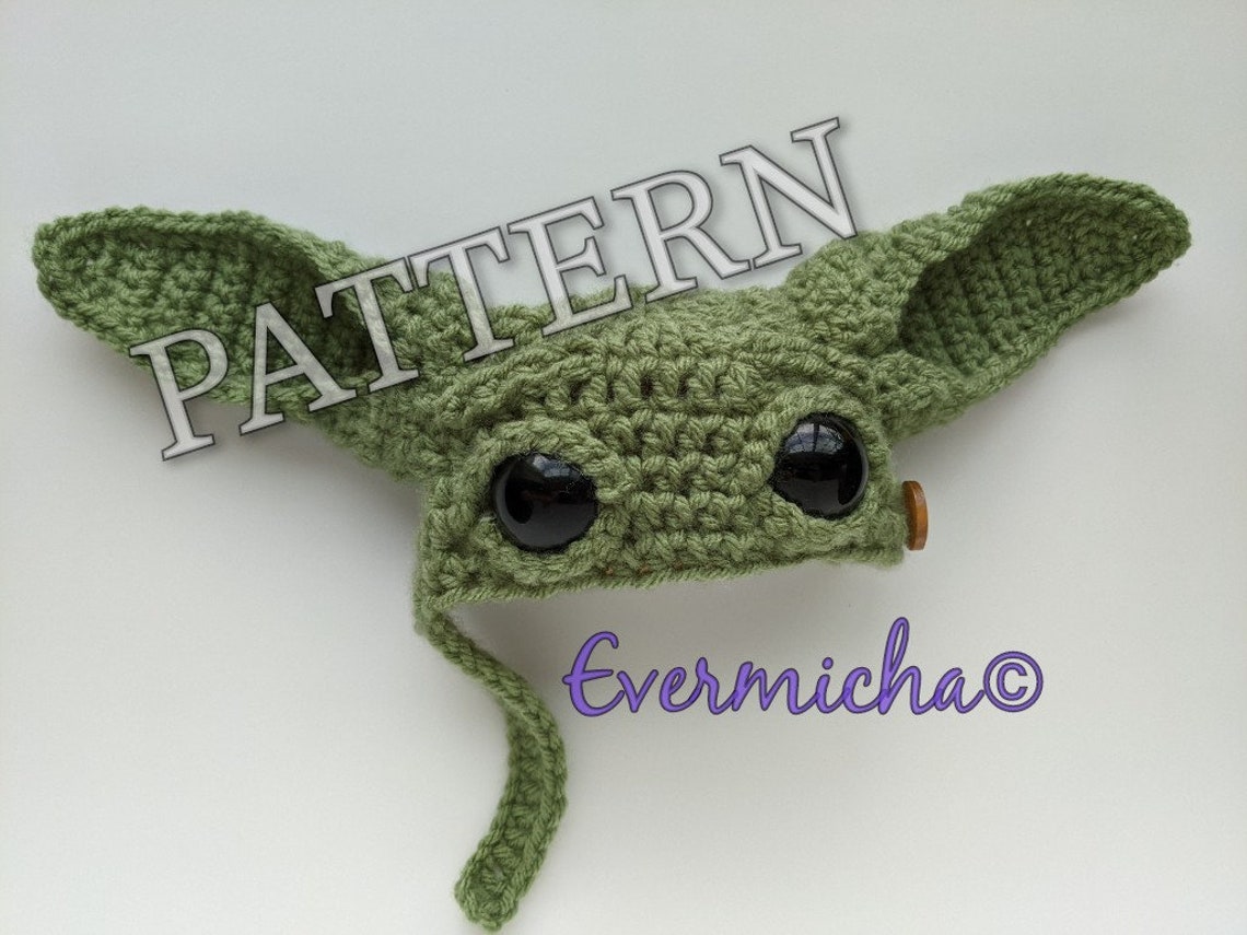 Baby Yoda Grogu Pet Hat Crochet *pattern* - Etsy