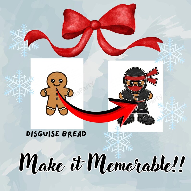Disguise a Gingerbread Man Ninja | Ninja Gingerbread Disguise Printable ...