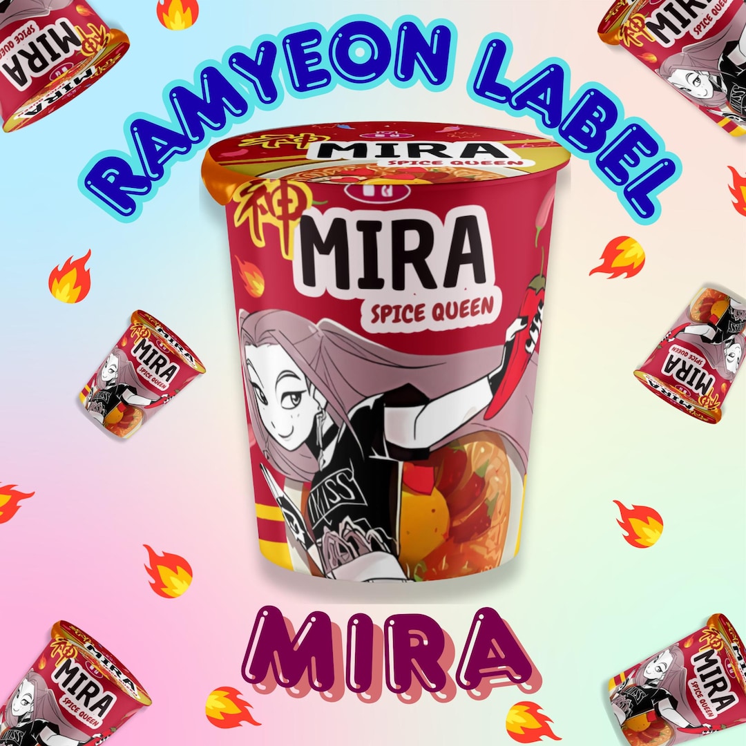 Cazadores de demonios del Kpop, etiquetas para fideos instantáneos ...