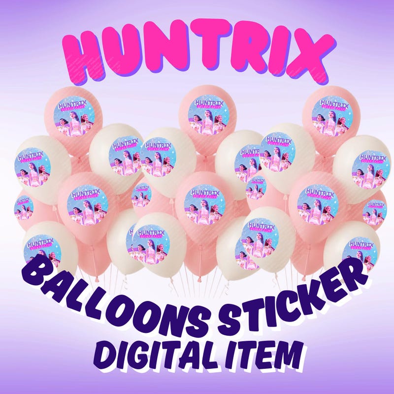 Huntrix Balloon Stickers - Etsy Canada