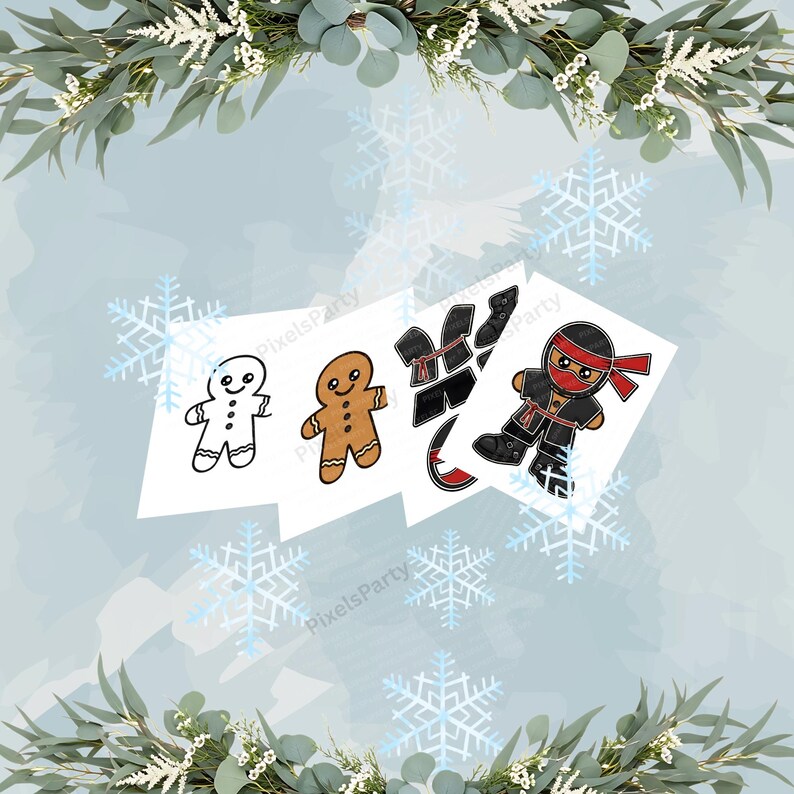 Disguise a Gingerbread Man Ninja | Ninja Gingerbread Disguise Printable ...