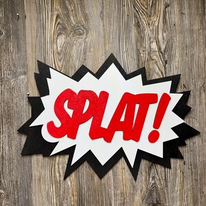 LARGE Comic Book SPLAT! Quote Wall Art/plaque - Etsy