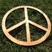 12 INCH - Wood Peace Sign Wall Art - Etsy
