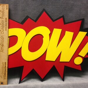 LARGE Comic Book POW Quote Wall Art/plaque - Etsy