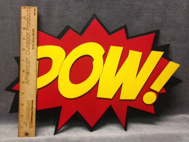 LARGE Comic Book POW Quote Wall Art/plaque - Etsy
