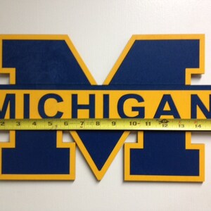 Michigan College Logo - Wall Art - Etsy