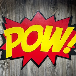 LARGE Comic Book POW Quote Wall Art/plaque - Etsy