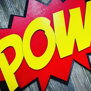 LARGE Comic Book POW Quote Wall Art/plaque - Etsy