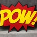 LARGE Comic Book POW Quote Wall Art/plaque - Etsy