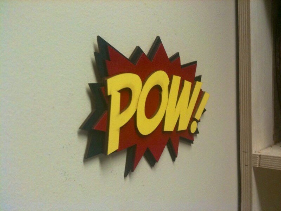 Comic Book POW Quote Wall Art/plaque - Etsy