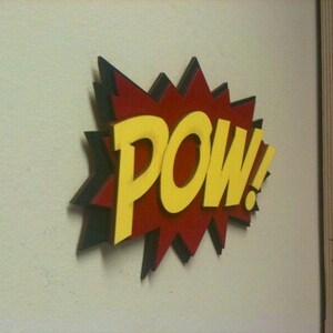 Comic Book POW Quote Wall Art/plaque - Etsy
