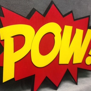 LARGE Comic Book POW Quote Wall Art/plaque - Etsy