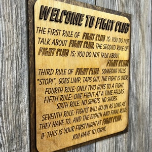 Rules of Fight Club - Wall Art - Etsy
