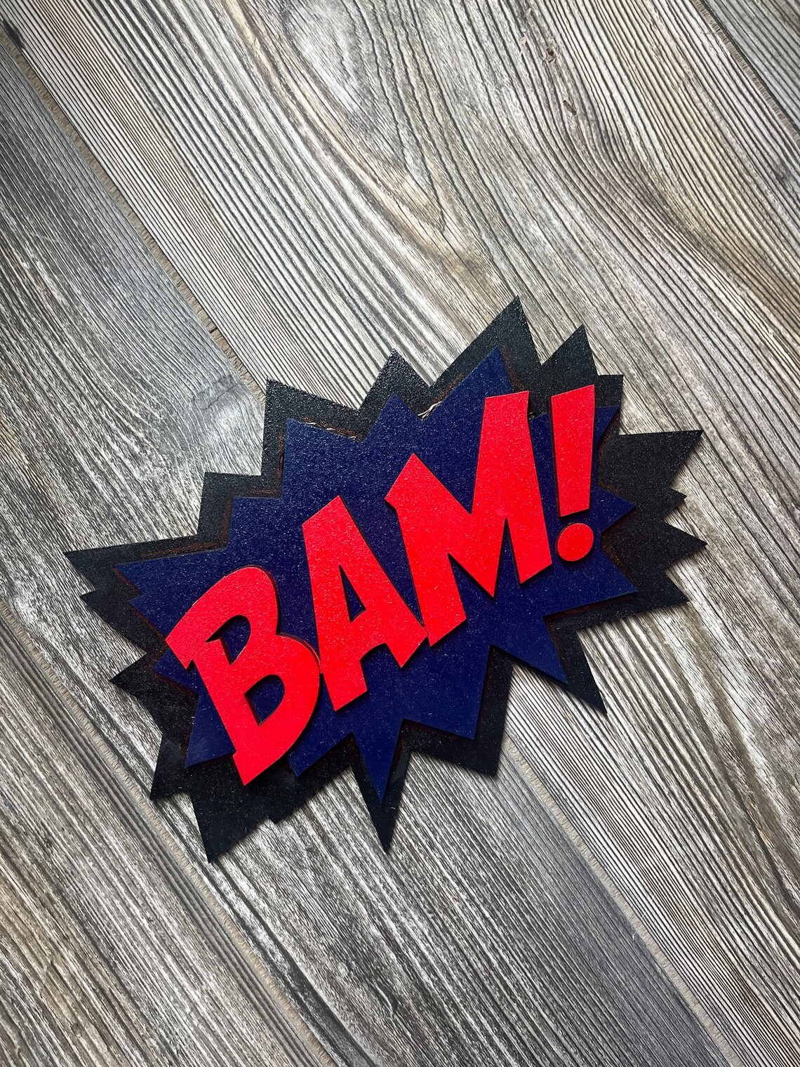Comic Book BAM Quote Wall Art Plaque - Etsy