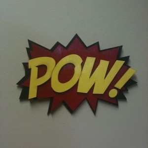 Comic Book POW Quote Wall Art/plaque - Etsy