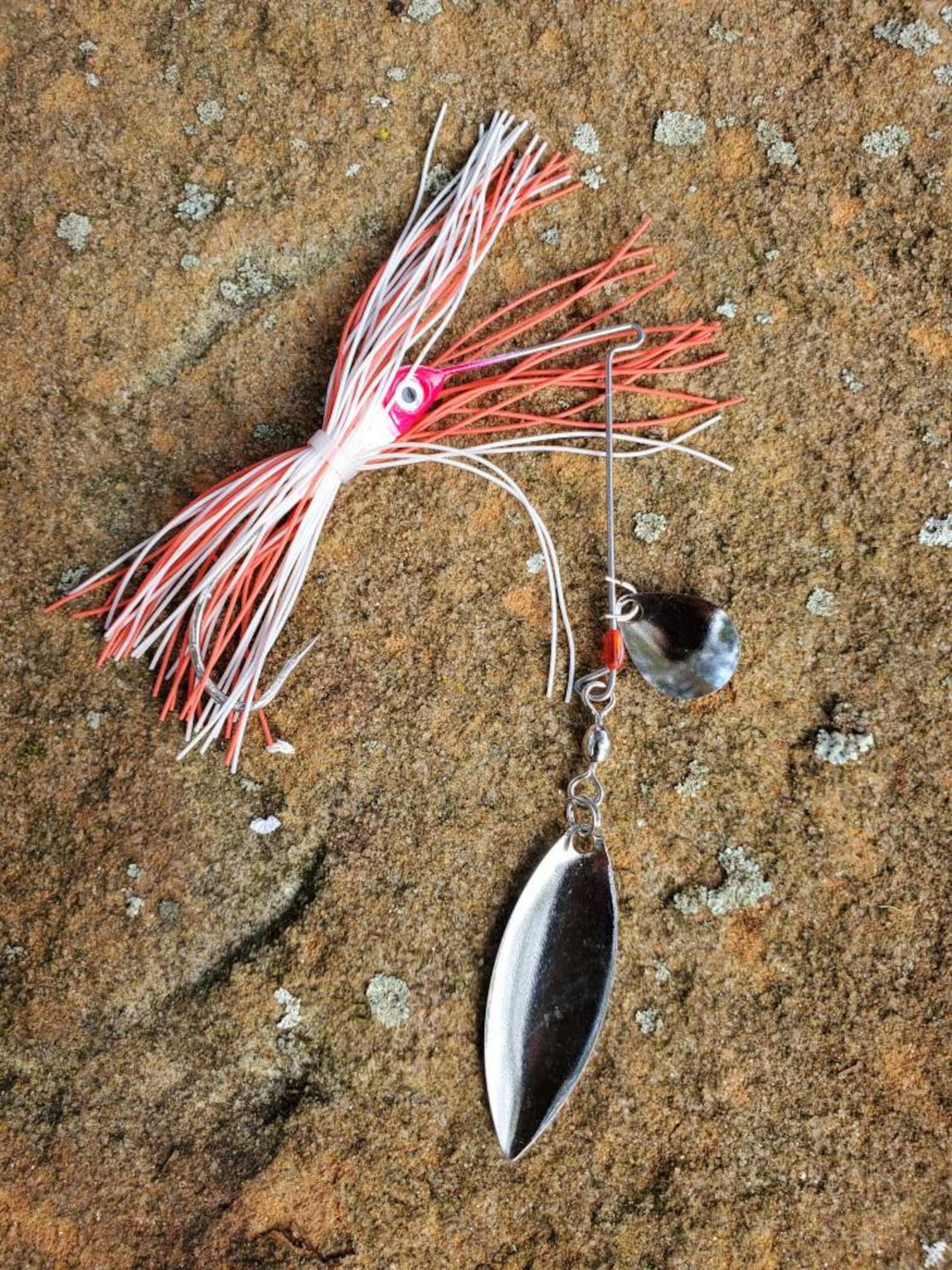 USABLE Fishing Lure Double Spoon Spinner Hand Stamped - Etsy
