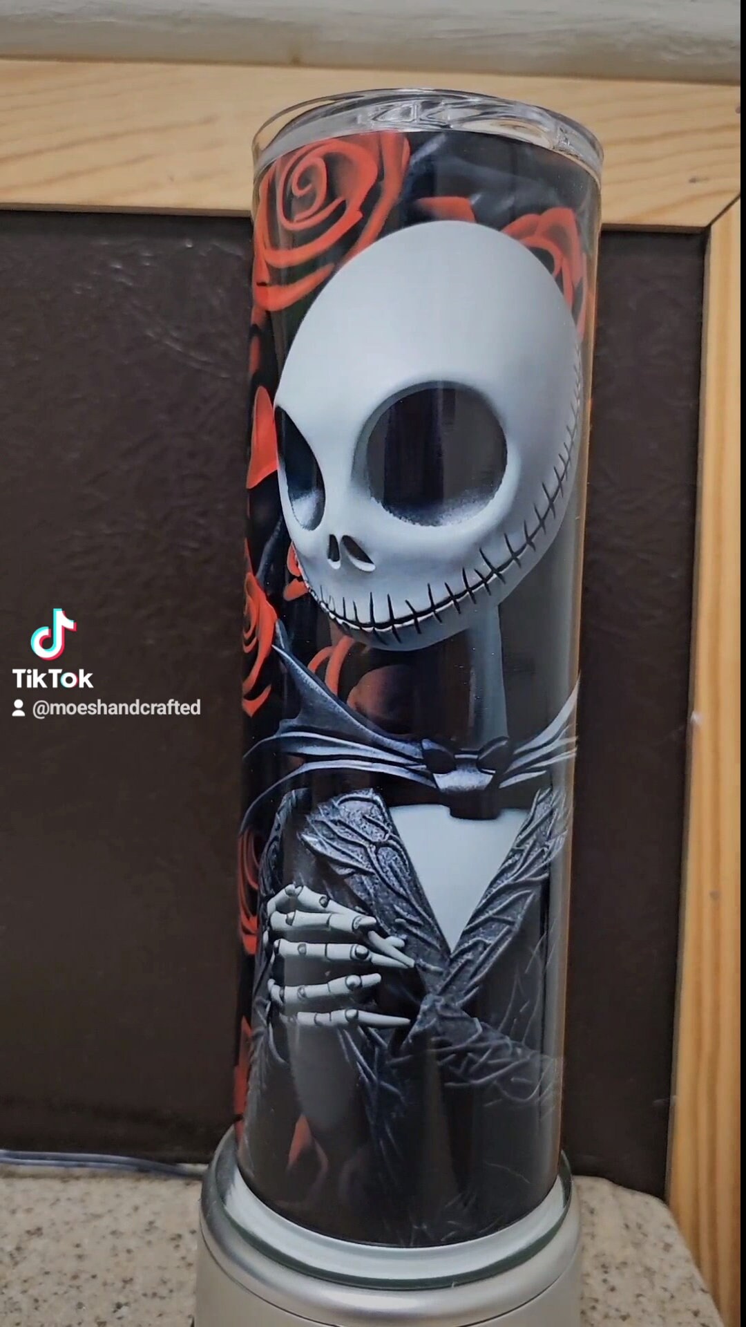 Jack Skellington 3D Rose Nightmare Before Christmas Tumbler 20oz & 25oz ...