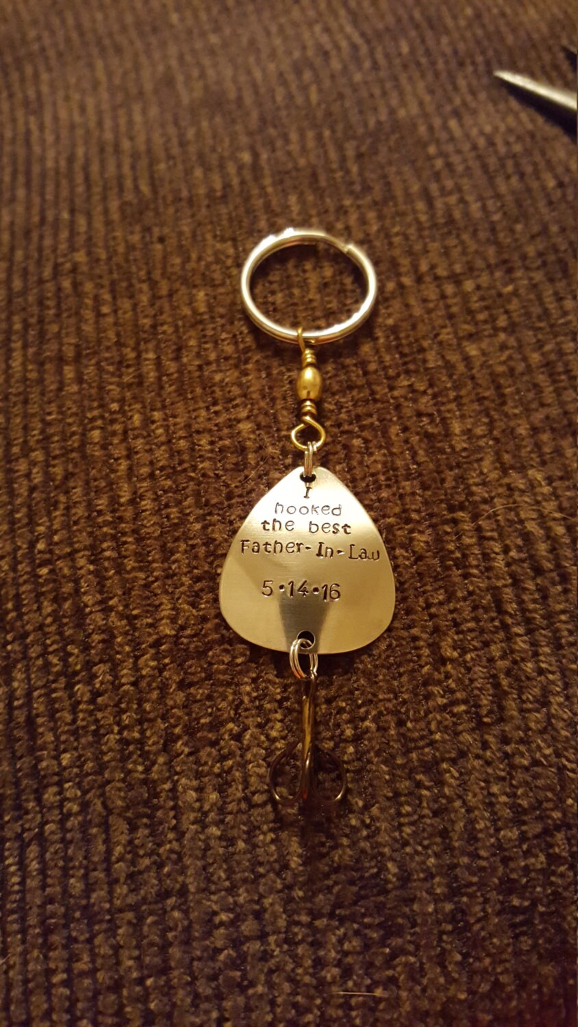 Spinner Fishing Lure Key Chain Personalized Customized I will | Etsy