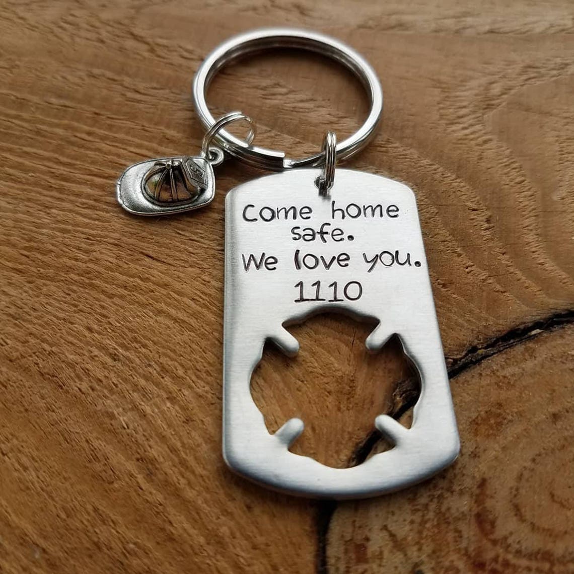 Firefighter Keychains With Dog Tag And/or Maltese Cross - Etsy