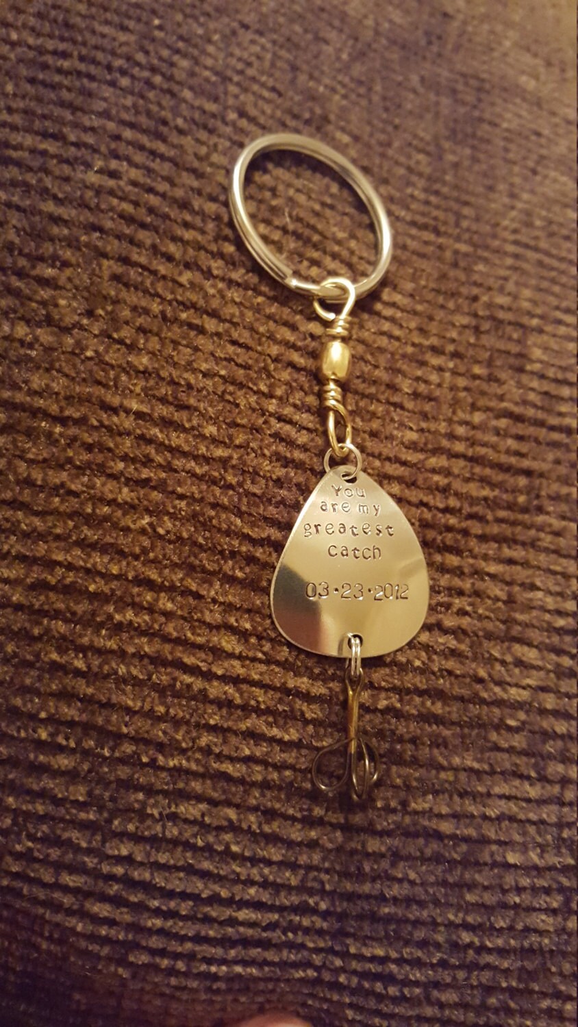 Spinner Fishing Lure Key Chain Personalized Customized I will | Etsy