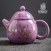 Ceramic Purple Mini Portable Tea Set | Travel Tea Kit | Handmade Tea ...