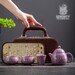 Ceramic Purple Mini Portable Tea Set | Travel Tea Kit | Handmade Tea ...