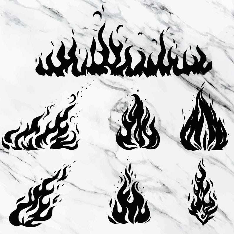 Fire Bundle SVG, Fireball Svg, Fire Svg, Flames Svg, Flame Svg, Fire ...
