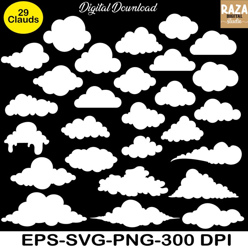 Cloud Wall Art With Frame - Etsy