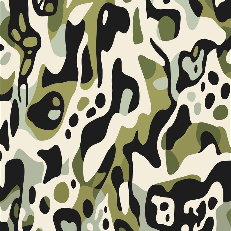 Camouflage SVG PNG Bundle | Camo Patterns Digital Paper | Military Army ...