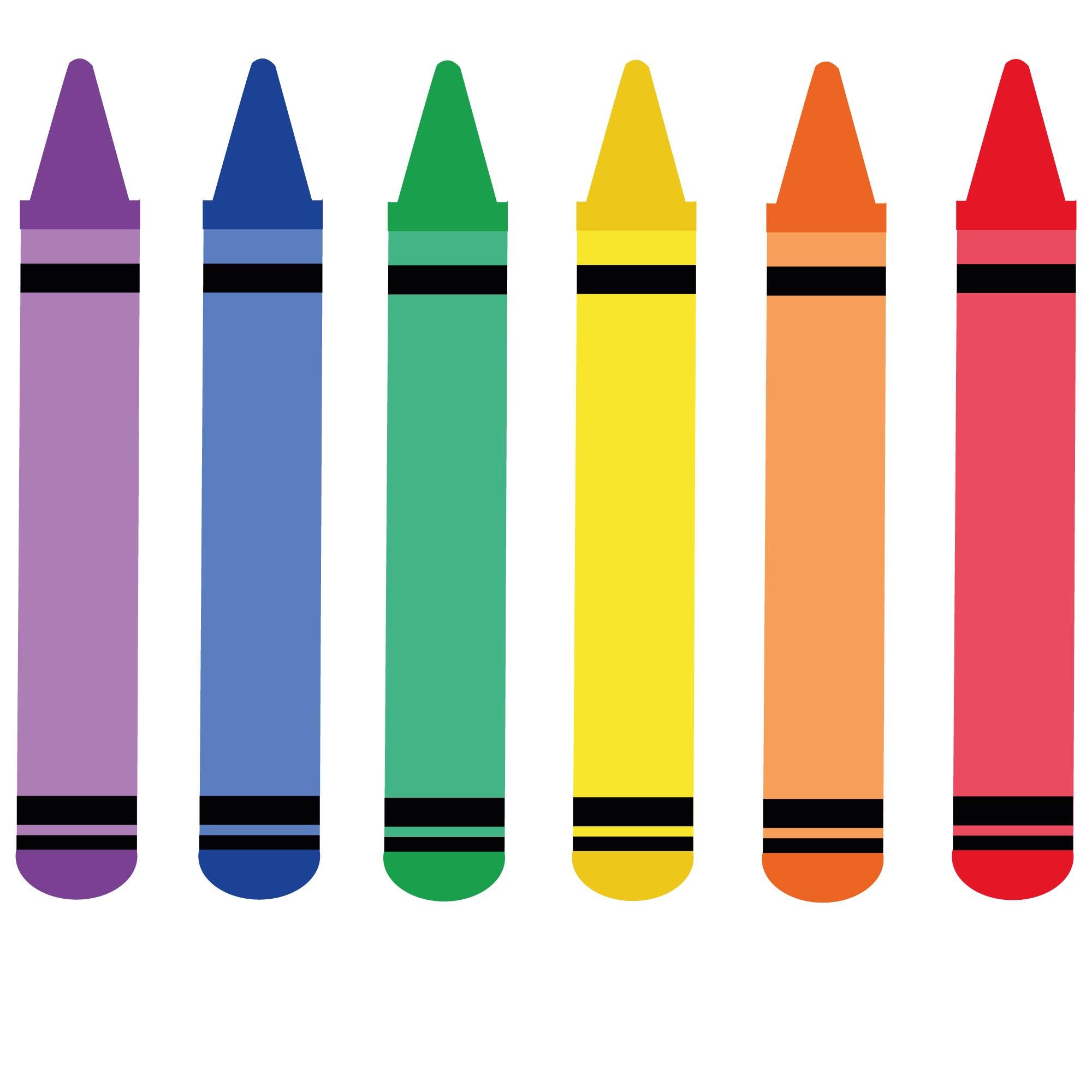Crayons SVG, Crayons Clipart, Individual Crayons PNG, Colorful Crayons ...