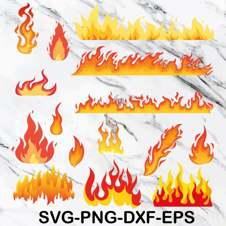 Fire Bundle SVG, Fireball Svg, Fire Svg, Flames Svg, Flame Svg, Fire ...