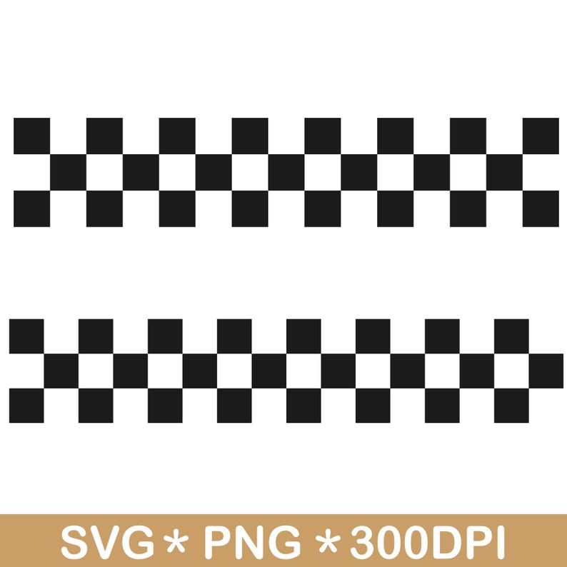 Checkerboard Pattern Borders SVG, PNG, Square Pattern Clipart, Frame ...