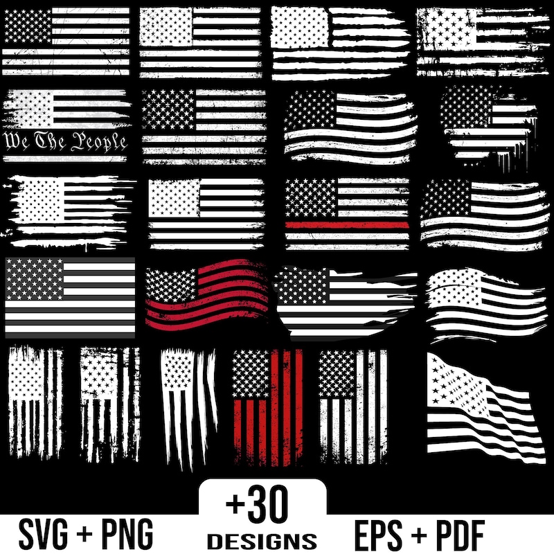 American Flag Illustrator - Etsy