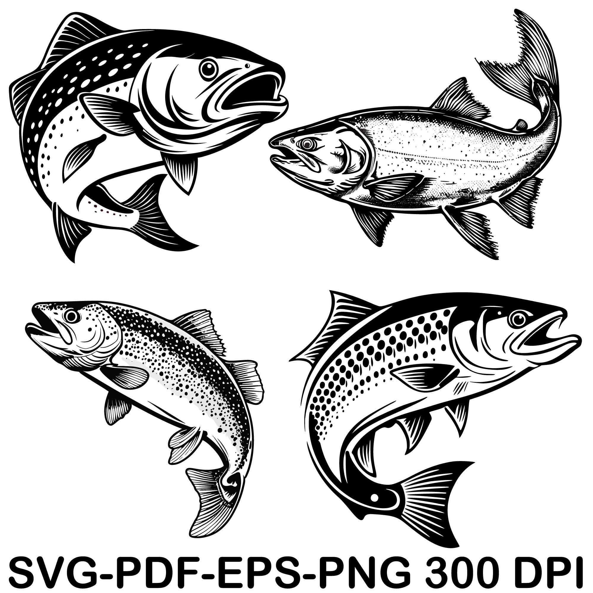 Trout SVG, PNG - Trout Clipart, Trout Fishing Svg, Trout Vector ...