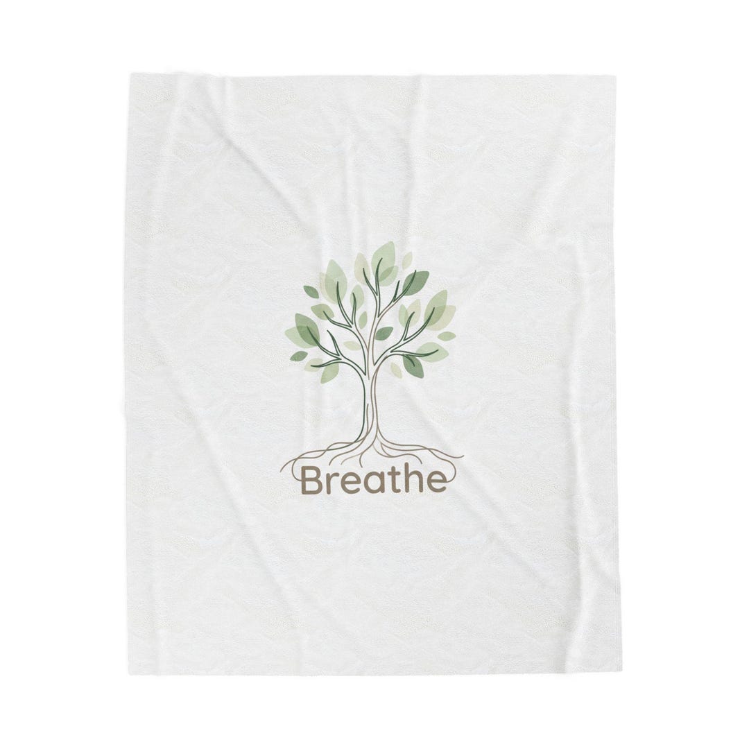 Blanket / Breathe Tree Illustration | Nature Symbols, Minimal Forest ...