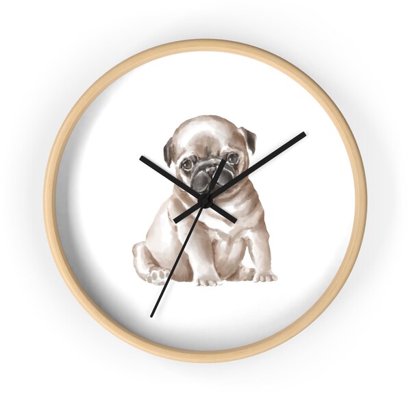 Pug Clock - Etsy