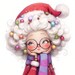30 Cute Mrs Claus Christmas Clipart Bundle | JPEG Festive Printable ...