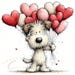 Dogs Valentine's Day Clipart | Adorable Whimsical Graphics | Digital ...