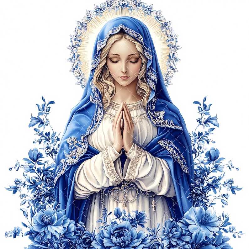 66 Virgin Mary Clip Art, Christmas Nativity Printable Images, Catholic ...