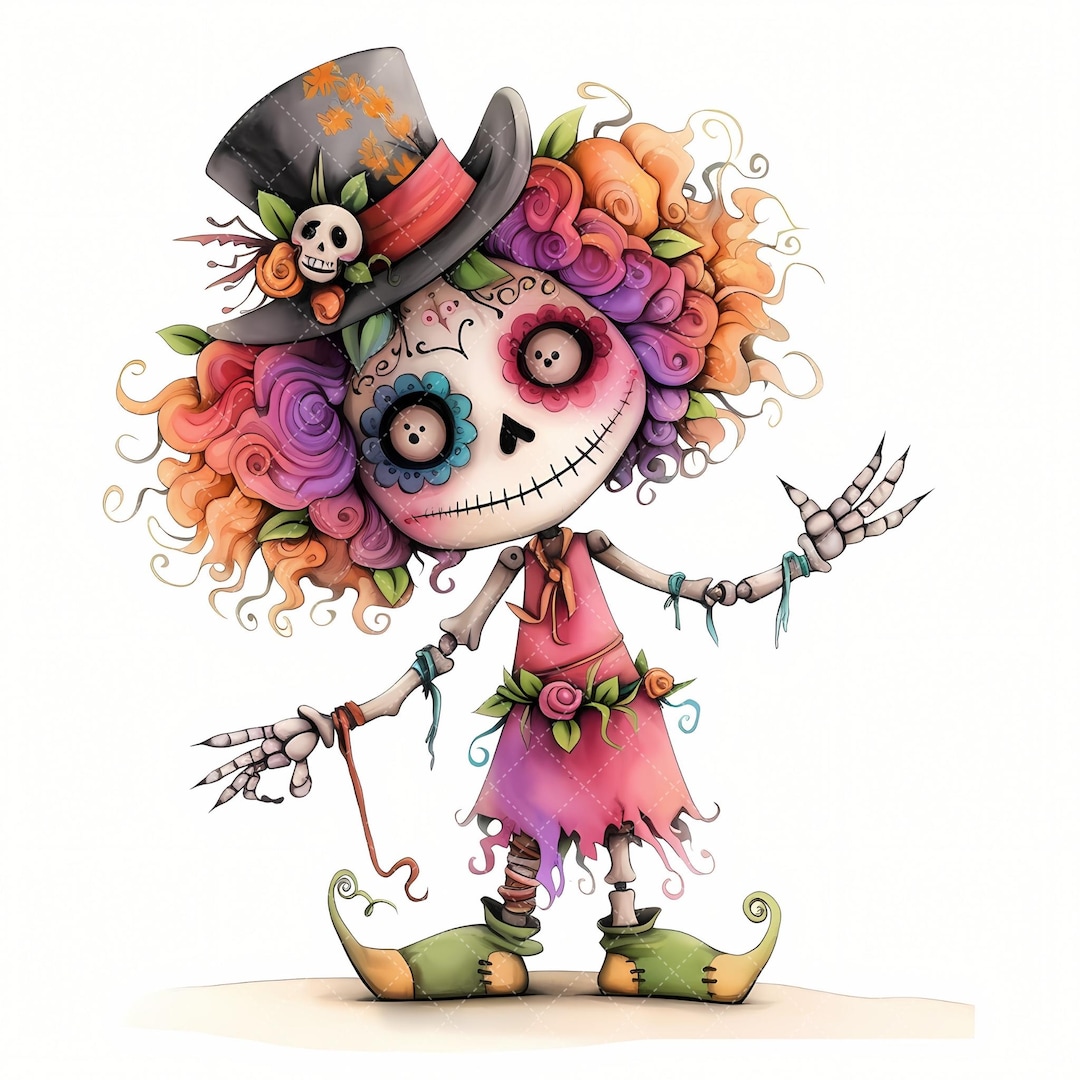 18 JPEG Creepy Dolls Clipart Halloween Bundle Quirky Clipart Commercial ...