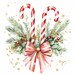 35 Candy Cane Clipart, Watercolor Christmas Sweets, Holiday Crafts ...