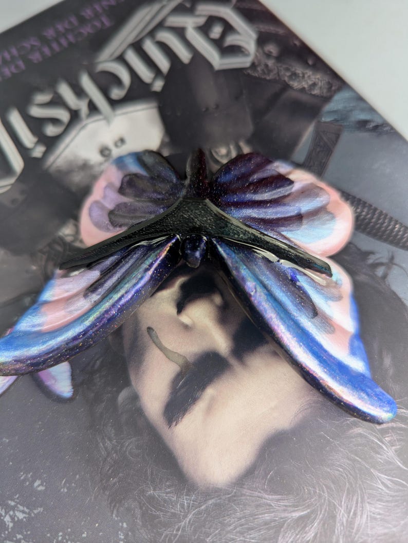 German Quicksilver Book & Hand-painted Osha Butterfly Page Holder - Etsy