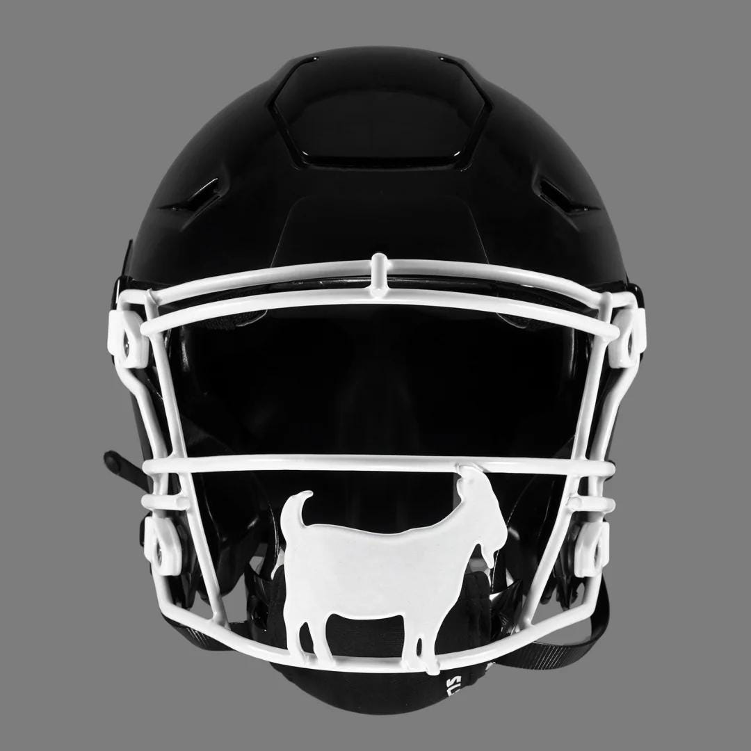 Goat Emoticon Football Facemask for Riddell Speedflex - Etsy