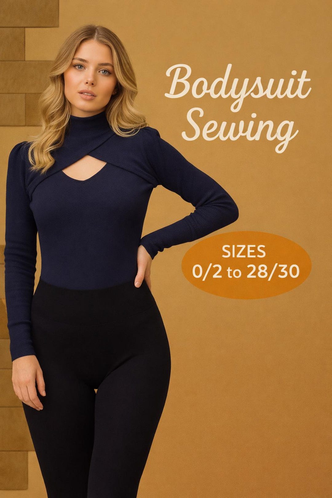 Women Bodysuit Sewing Pattern PDF | Fitted Tank Top & Leotard | Halter ...