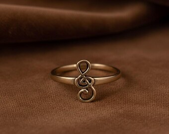 Music Notes Gold Signet Ring · Bold Statement Musicians Ring · Engraved ...