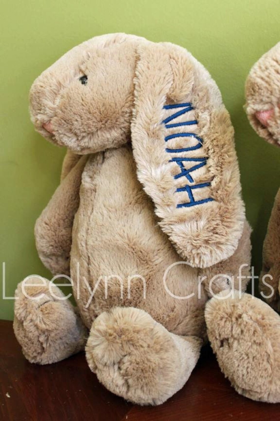 Personalized Easter Bunny - TAN BUNNY - Personalized With Name - Custom ...