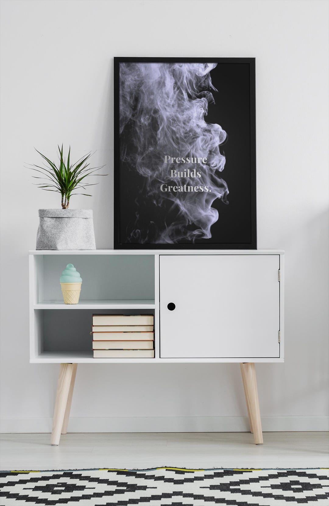 Pressure Builds Greatness Motivational Poster | Smoke Edition ...