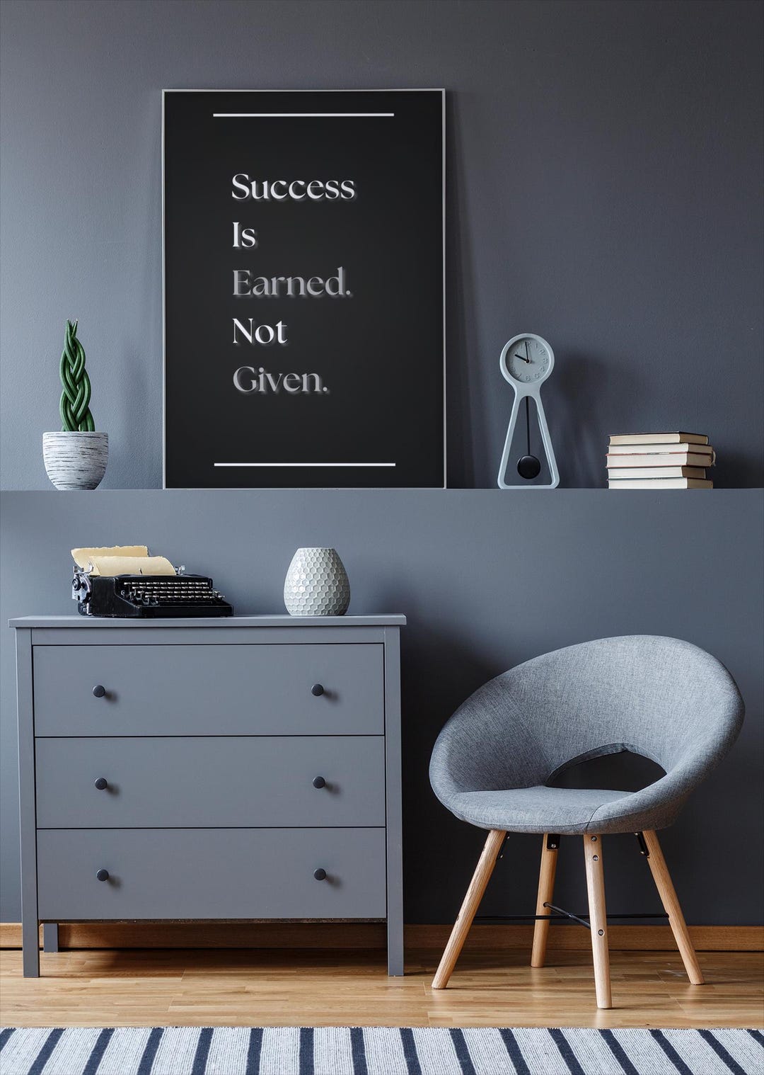 Success is Earned, Not Given | Discipline Motivation Poster | Gym ...